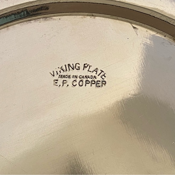 Vintage | Accents | Vintage Ep Cooper Viking Plate Vintage Silverplate ...